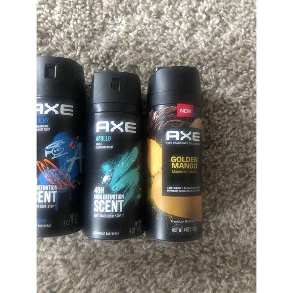 AXE | Grooming | Lot Of 5 Axe Deodorant Body Spray Anarchy Aqua ...